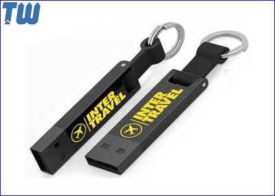 China Silicon Key Ring Slim USB memory stick 32GB USB Drives Custom Logo Printing for sale