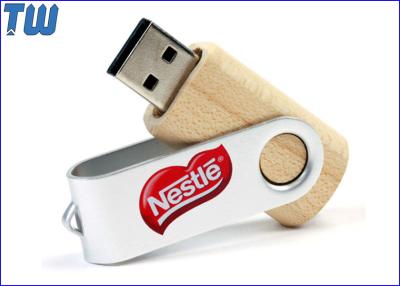 China Bulk Classic Twister Wooden Cover 2GB Thumbdrives USB Storage Disk for sale