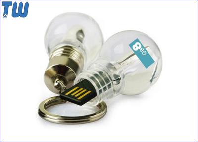 China Classic Acrylic LED Light Bulb Memory Drive 128GB Thumbdrive Stick for sale