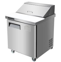 China Commercial Stainless Steel 201 Salad Bar Refrigerator with Adjustable Shelves and Digital Control for sale