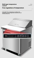 China Commercial Stainless Steel 201 Salad Bar Refrigerator with Adjustable Shelves and Digital Control for sale