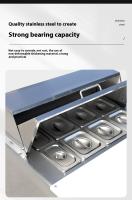 China Commercial Pizza Prep Table Fridge with Adjustable Shelves Stainless Steel 201 and Digital Control for sale