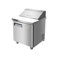 China Commercial Stainless Steel 201 Pizza Prep Table with Automatic Defrost and Air Cooling System for sale