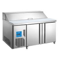 China Double-Temperature Stainless Steel Pizza Refrigerator with Air Cooling System for Fast Food Restaurants for sale