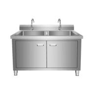 China Heavy Duty Stainless Steel Sink with Self-Cleaning Coating and Adjustable Height Legs for Commercial Kitchen for sale