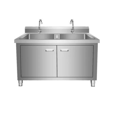 China Stainless Steel Storage Cabinet with 300 kg/㎡ Load Capacity Adjustable Height Legs and Corrosion Resistance for Commercial Kitchens for sale