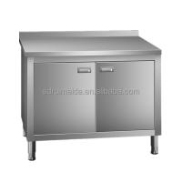 China Stainless Steel Storage Cabinet with 300 kg/㎡ Load Capacity Adjustable Height Legs and Corrosion Resistance for Commercial Kitchens for sale