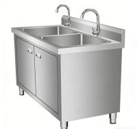 China Stainless Steel Commercial Kitchen Sink with Adjustable Height Legs, Corrosion Resistance, and Heavy-Duty Capacity for sale