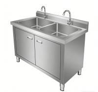 China Stainless Steel Commercial Kitchen Sink with Adjustable Height Legs, Corrosion Resistance, and Heavy-Duty Capacity for sale