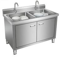 China Stainless Steel Sink with Large Capacity Basin and Corrosion Resistance for Commercial Kitchens for sale