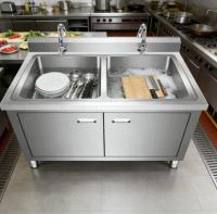 China Stainless Steel Sink with Large Capacity Basin and Corrosion Resistance for Commercial Kitchens for sale