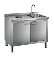 China Stainless Steel Sink Worktable with Adjustable Height Legs, Corrosion Resistance, and Heavy-Duty Capacity for Commercial Kitchens for sale