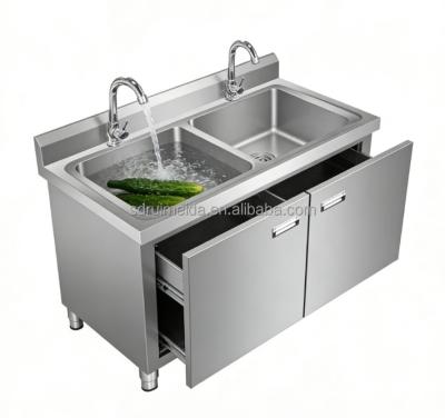 China Customizable Size Stainless Steel Sink with Corrosion Resistance and Heavy-Duty Capacity for Commercial Kitchens for sale