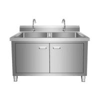 China Stainless Steel Sink with Corrosion Resistance Adjustable Height Legs and Heavy-Duty Capacity for Commercial Kitchens for sale
