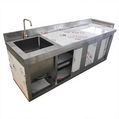 China Customizable Stainless Steel Sink Console with Adjustable Height Legs, Corrosion Resistance, and Heavy-Duty Capacity for sale