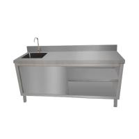 China Customizable Stainless Steel Sink Console with Adjustable Height Legs, Corrosion Resistance, and Heavy-Duty Capacity for sale