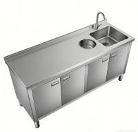 China Custom Multi-functional Stainless Steel Kitchen Workstation with Adjustable Height Legs and Heavy-Duty Capacity for sale