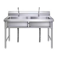 China Customizable Size Stainless Steel Sink with Corrosion Resistance and Heavy-Duty Capacity for Commercial Kitchens for sale