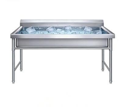 China Customizable Size Stainless Steel Sink with Corrosion Resistance and Heavy-Duty Capacity for Commercial Kitchens for sale