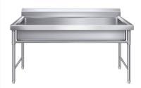 China Customizable Size Stainless Steel Sink with Corrosion Resistance and Heavy-Duty Capacity for Commercial Kitchens for sale