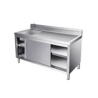 China 304 Stainless Steel Sink with 300 kg/㎡ Load Capacity, Adjustable Height Legs, and Corrosion Resistance for Commercial Kitchens for sale