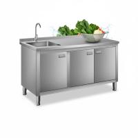 China Commercial Kitchen Sink with Corrosion Resistance Adjustable Height Legs and Heavy-Duty Capacity for sale