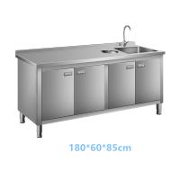 China Corrosion Resistant Stainless Steel Sink Cabinet with Adjustable Height Legs and Heavy-Duty Capacity for Commercial Kitchens for sale