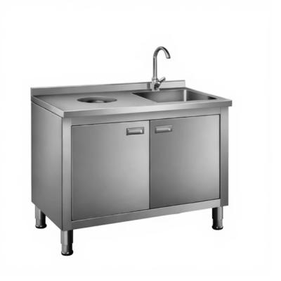 China Commercial Kitchen Sink with Corrosion Resistance Adjustable Height Legs and Heavy-Duty Capacity for sale