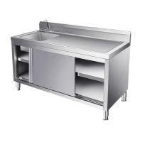 China Commercial Kitchen Sink with 300kg Load Capacity Corrosion Resistant Stainless Steel and Adjustable Height Legs for sale