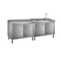 China Commercial Kitchen Sink with 300kg Load Capacity Corrosion Resistant Stainless Steel and Adjustable Height Legs for sale