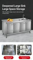China Adjustable Height Legs Commercial Kitchen Sink with Corrosion Resistance and Heavy-Duty Capacity for sale