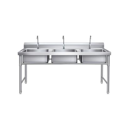 China Customized Size Stainless Steel Sink with Corrosion Resistance and Heavy-Duty Capacity for Commercial Kitchens for sale