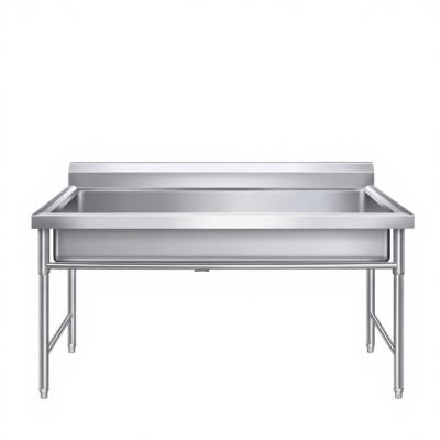 China Customized Sizes Stainless Steel Sink with Corrosion Resistance and Heavy-Duty Capacity for Commercial Kitchens for sale