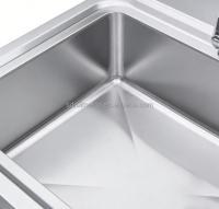 China Stainless Steel 201/304 Commercial Kitchen Sink with Adjustable Height Legs and Heavy-Duty Capacity for sale