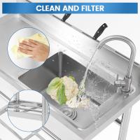 China Commercial Kitchen Stainless Steel Sink Table with Corrosion Resistant Heavy-Duty Capacity and Adjustable Height Legs for sale