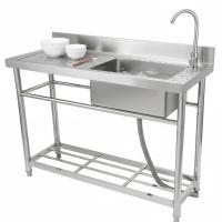 China Customizable Size Stainless Steel Sink with Corrosion Resistance and Heavy-Duty Capacity for Commercial Kitchen for sale