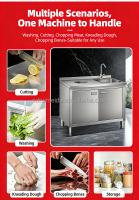 China Customizable 304 Stainless Steel Sink Cabinet with 300 kg/㎡ Load Capacity, Adjustable Height Legs, and Corrosion Resistance for sale