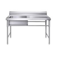 China Customizable Sizes 304/201 Stainless Steel Heavy-Duty Capacity Commercial Kitchen Sink for sale