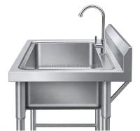 China 304 Stainless Steel Commercial Kitchen Sink with Modern Design and Easy to Clean Surface for sale