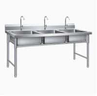 China 304 Stainless Steel Commercial Kitchen Sink with Customizable Size and Easy to Clean Design for sale