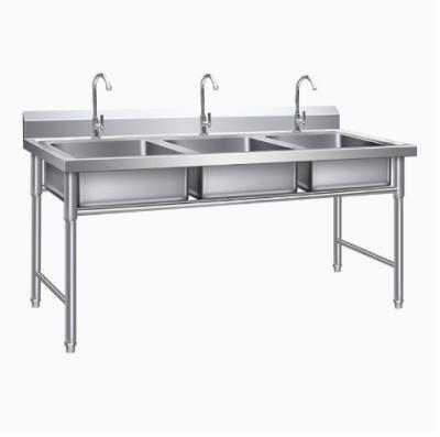 China 304 Stainless Steel Commercial Kitchen Sink with Customizable Size and Easy to Clean Design for sale