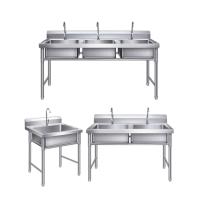 China Stainless Steel 201/304 Commercial Kitchen Sink with Easy to Clean and Strong Wear Resistance for sale