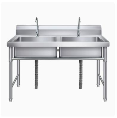 China NSF Certified 304 Stainless Steel Sink with 500 kg/㎡ Load Capacity and Corrosion Resistance for Commercial Kitchens for sale