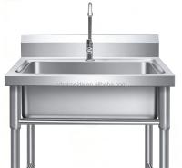 China NSF Certified 304 Stainless Steel Sink with 500 kg/㎡ Load Capacity and Corrosion Resistance for Commercial Kitchens for sale
