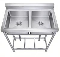 China NSF Certified 304 Stainless Steel Sink with 500 kg/㎡ Load Capacity and Corrosion Resistance for Commercial Kitchens for sale