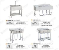 China Customizable Size Stainless Steel Sink with Corrosion Resistance and Heavy-Duty Capacity for Commercial Kitchens for sale