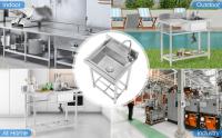 China Stainless Steel Commercial Kitchen Sink with Corrosion Resistance, Customized Size and 300 kg/㎡ Load Capacity for sale
