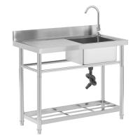 China Customized Size Stainless Steel Sink with 300 kg/㎡ Load Capacity and Corrosion Resistance for Commercial Kitchen for sale