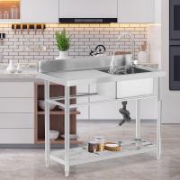 China Customized Size Stainless Steel Sink with 300 kg/㎡ Load Capacity and Corrosion Resistance for Commercial Kitchen for sale