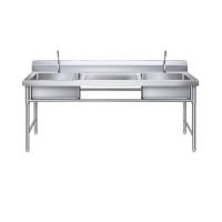China Jinyijia RMD39 Stainless Steel 201/304 Commercial Kitchen Sink with 0.6-1.2mm Thickness and Handmade Design for sale
